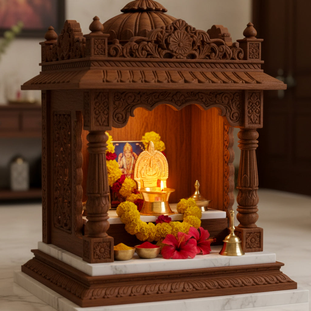 Brass Kamakshi Diya – The Divine Tales