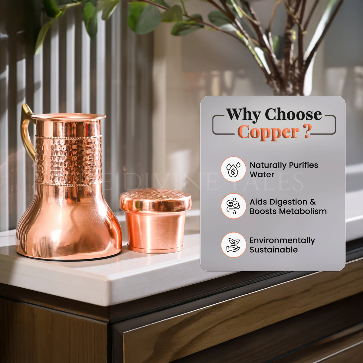 Copper Jar with Handle – The Divine Tales